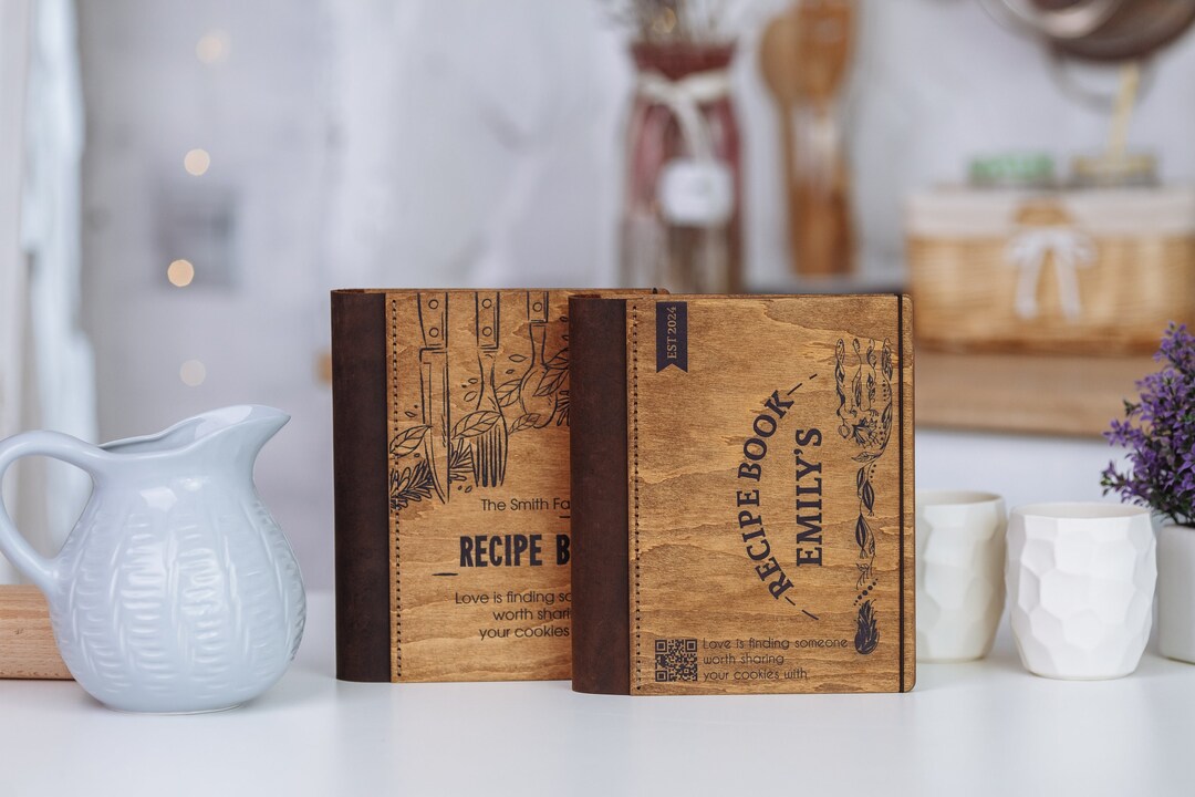 Blank Recipe Book, Personalized Gift, Cookbook Binder, Custom Family ...