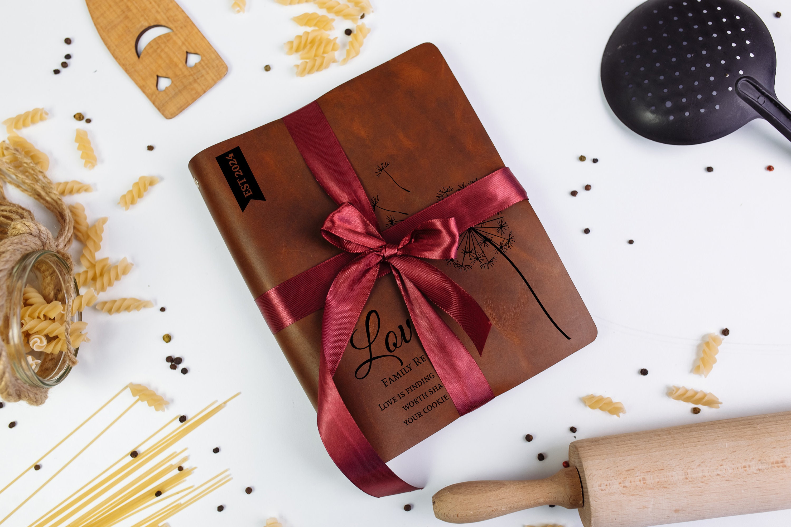 Custom Leather Cook Bookfamily Heirloom Recipe Bookpersonalized Gift - Etsy