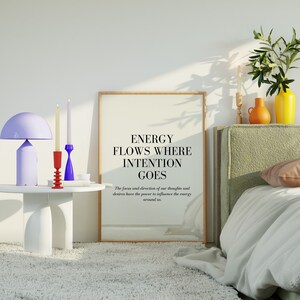 ENERGY FLOWS WALL, Energy Cleansing, Energy Flows Where, Intention Goes ...