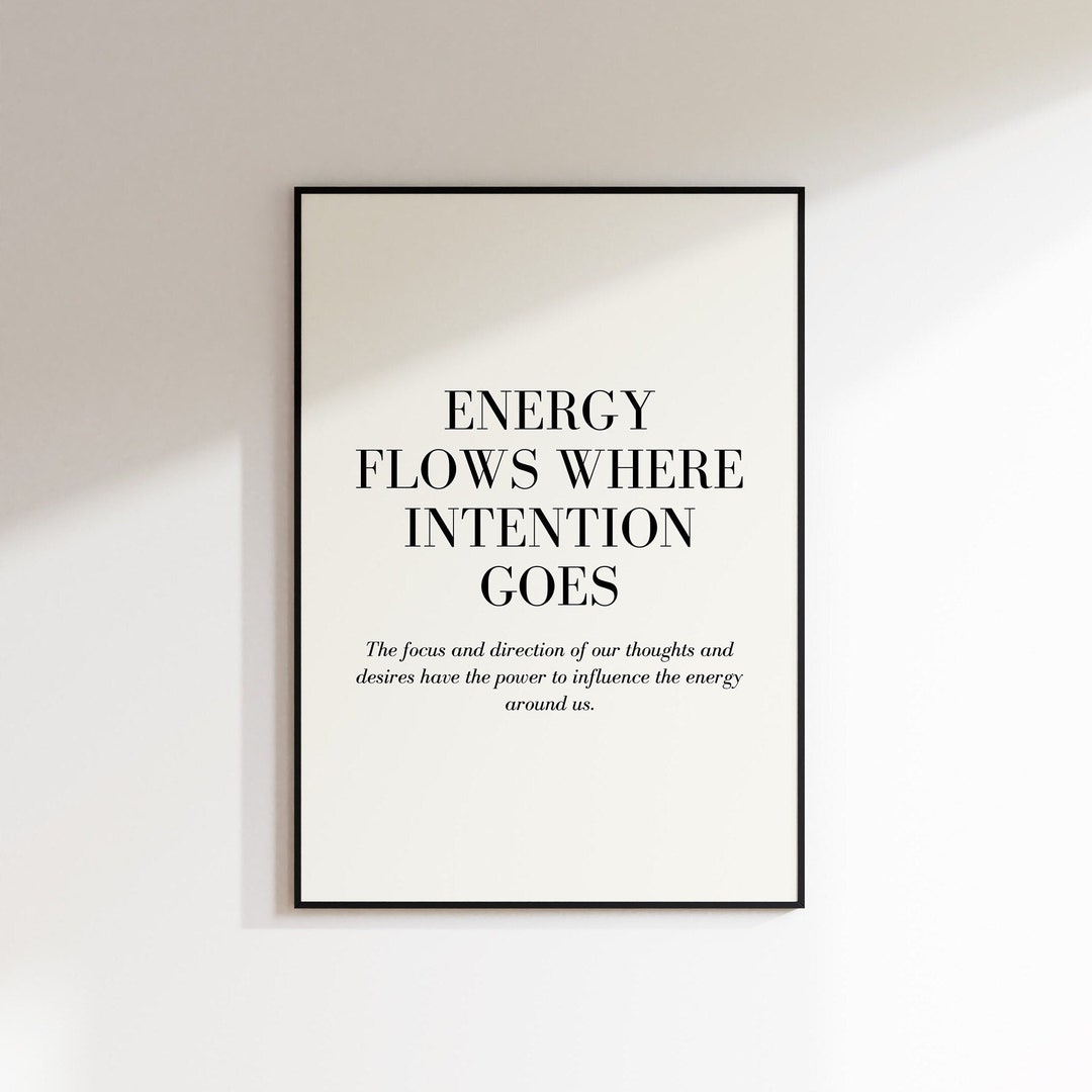 ENERGY FLOWS WALL, Energy Cleansing, Energy Flows Where, Intention Goes ...