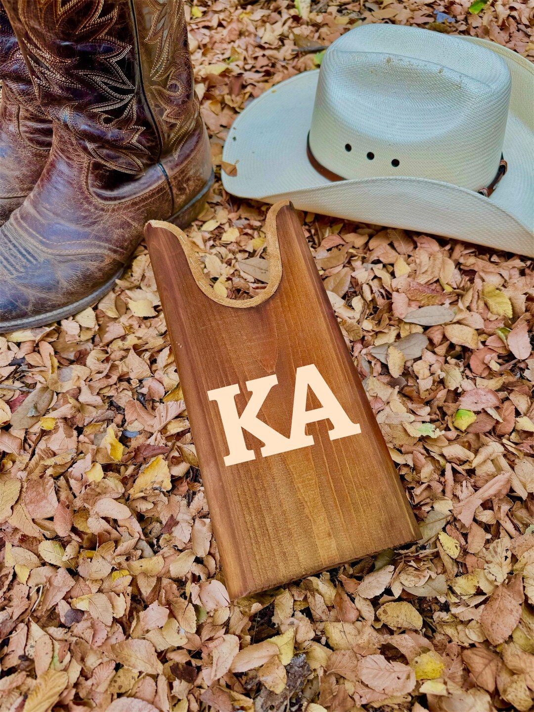 KA Order Fraternity Wooden Boot Jack Custom Boot Jacks Cowboy Boots fraternity Giftcollege Gift ...