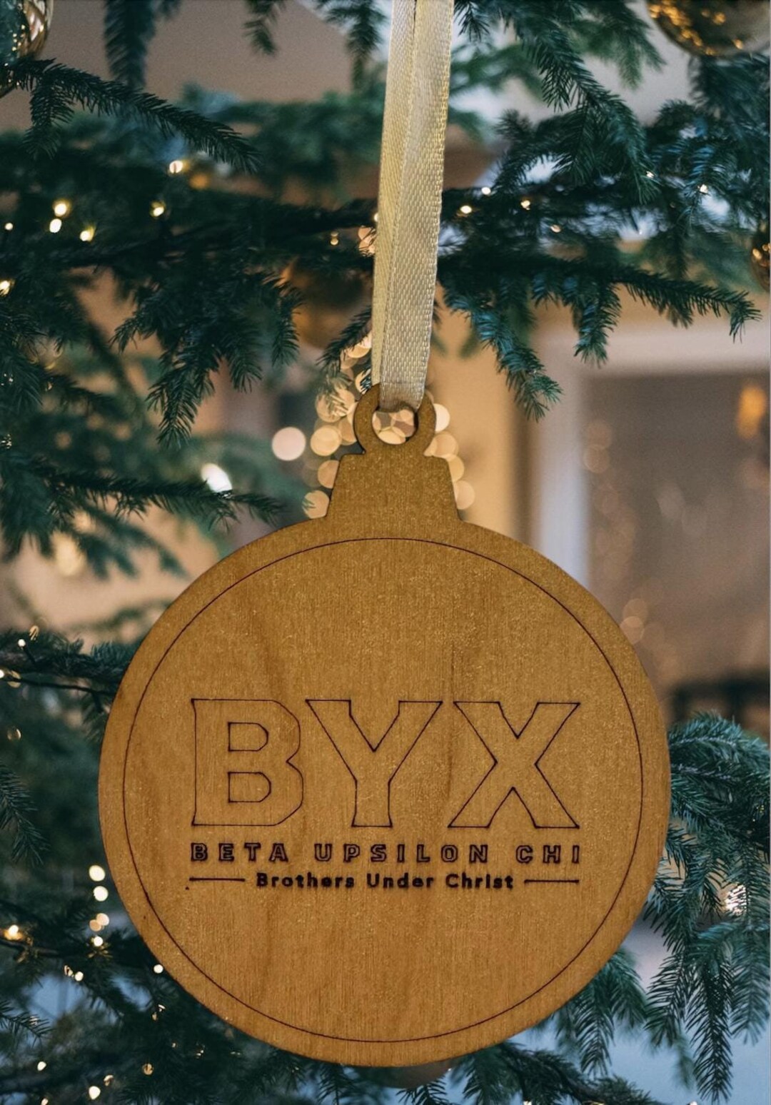 Beta Upsilon Chi Ornament BYX Fraternity Christmas Ornament Greek Life ...