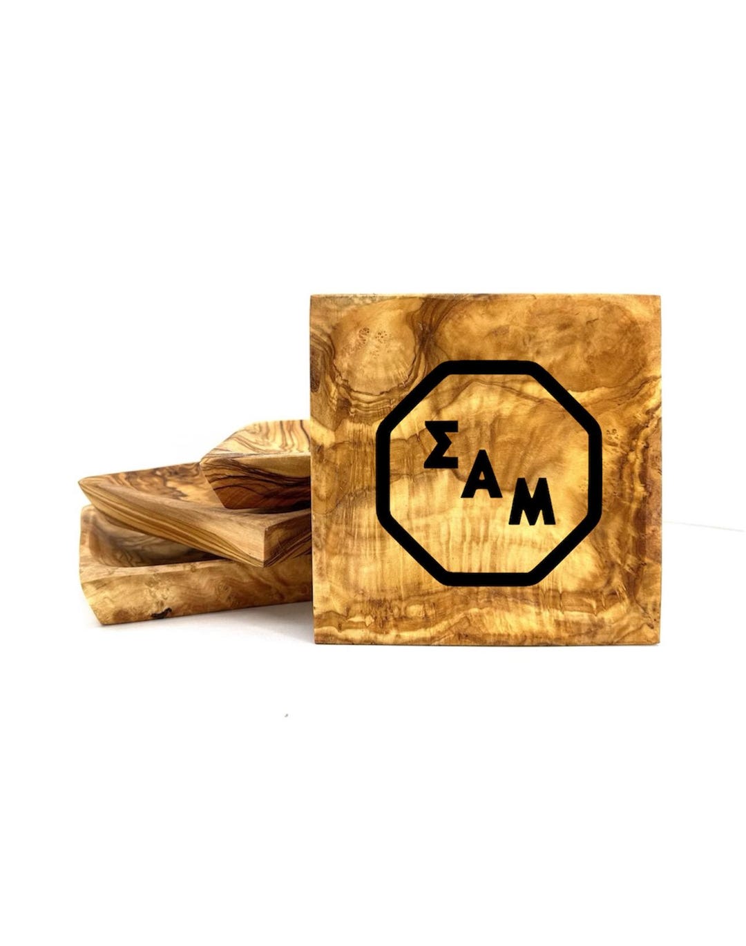 Sigma Alpha Mu Olive Wood Catchall Sammy Catchall Custom Fraternity ...