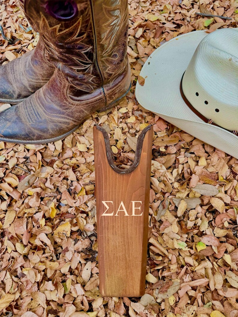 SAE Fraternity Wooden Boot Jack Custom Boot Jacks Cowboy Boots ...
