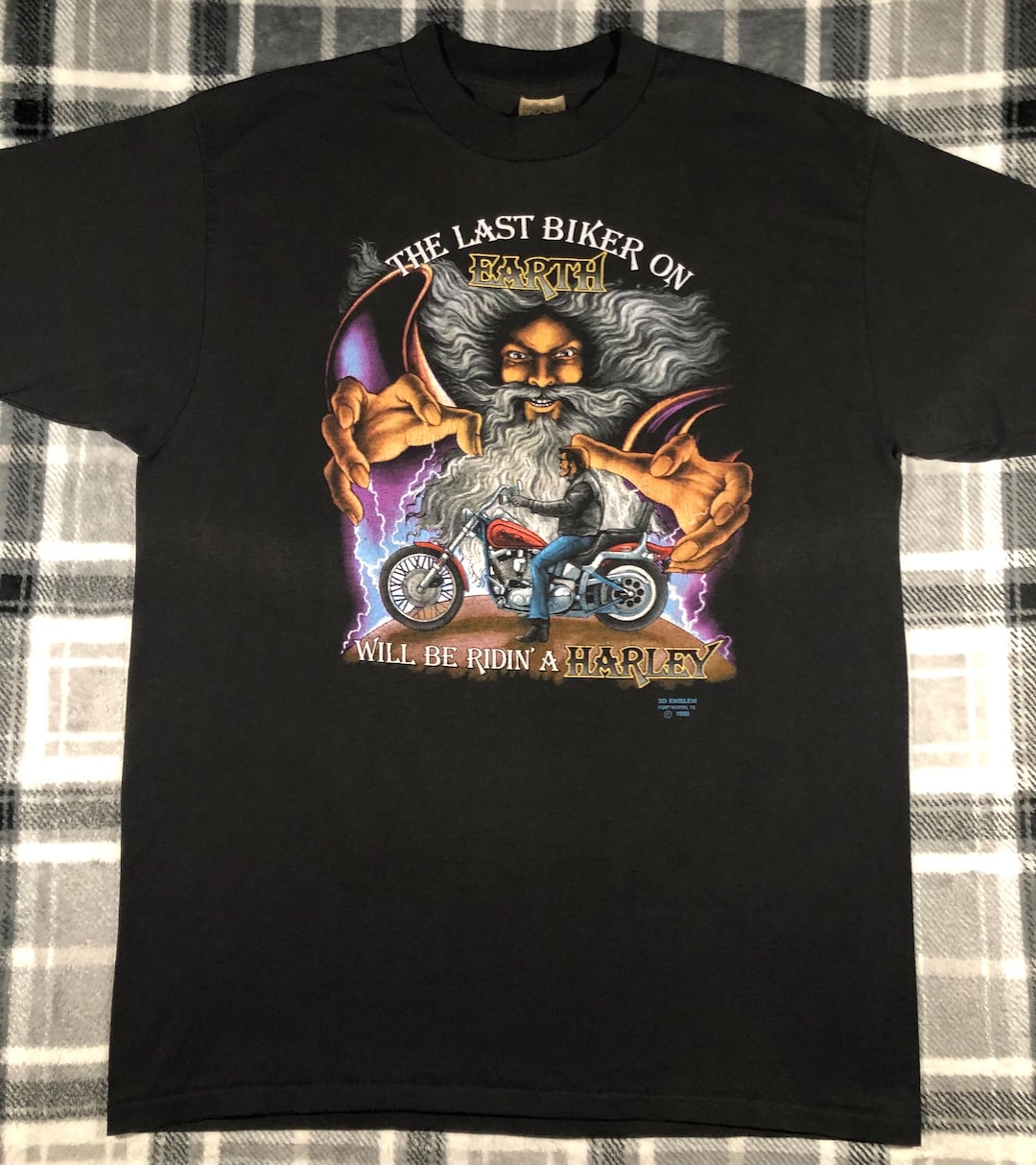 Vintage 90s - Harley Davidson Motorcycles - 3D Emblem - the Last Biker ...