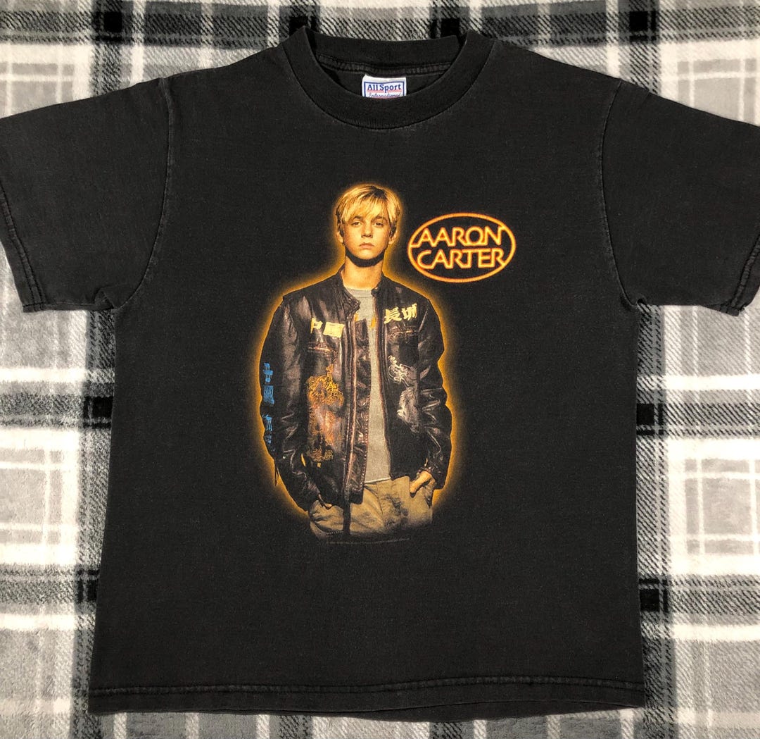 Aaron Carter - Vintage - Teen Pop Singer Rapper Artist T Shirt - Size S ...