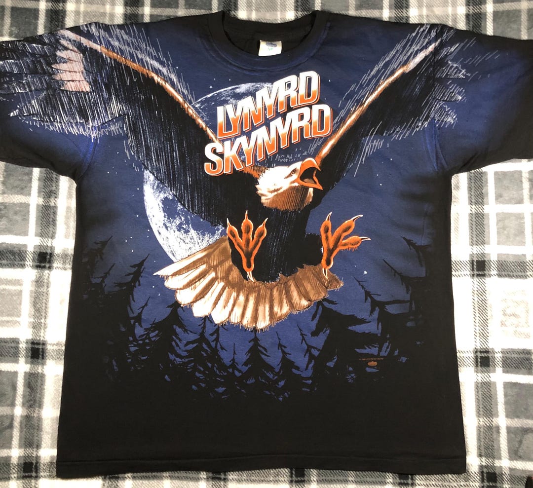 Lynyrd Skynyrd - Vintage 90s - Freebird AOP All Over Print - World Tour ...