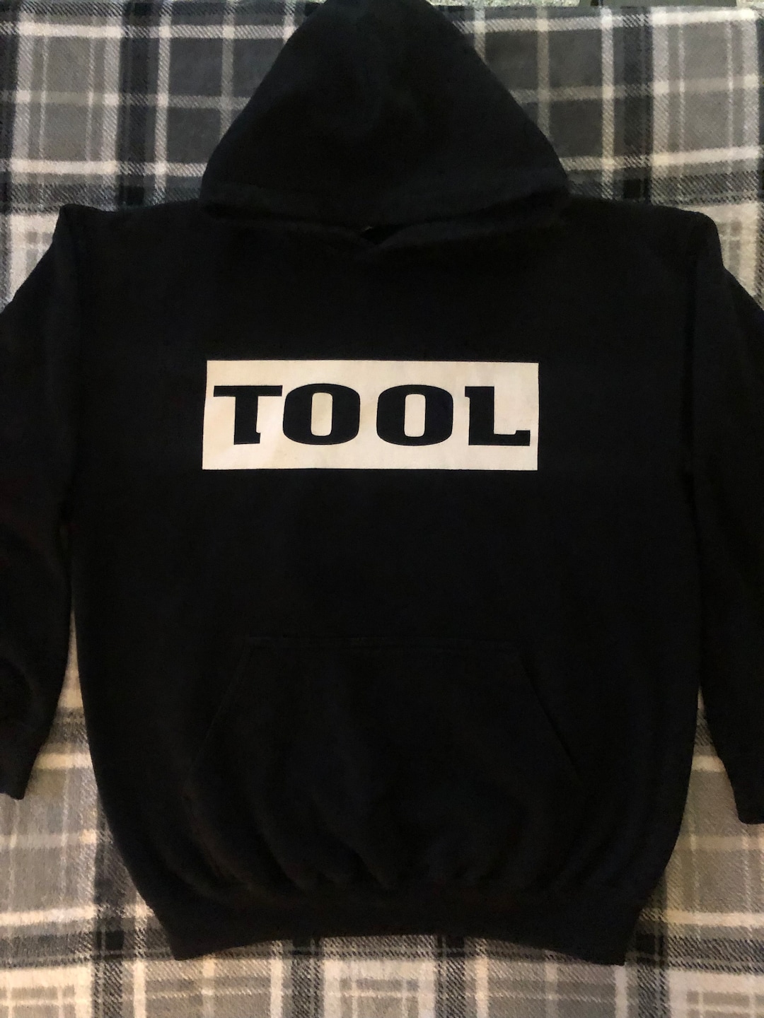 Tool Vintage Wrench Logo Metal Hard Rock Band Sweatshirt Hoodie Size L ...