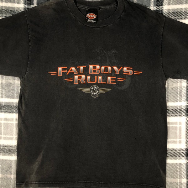 Harley Davidson Fat Boy Shirt - Etsy