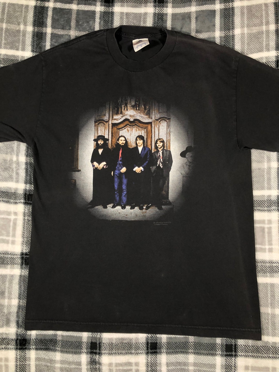 The Beatles Vintage 90s Hey Jude 1999 Classic Rock Band Distressed T ...