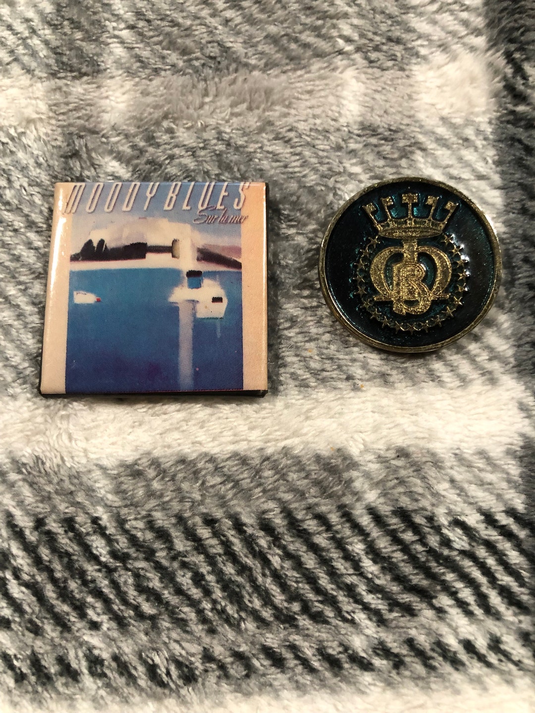 The Moody Blues Vintage 80s Rock Band Concert Tour Merch Pin Pinback ...