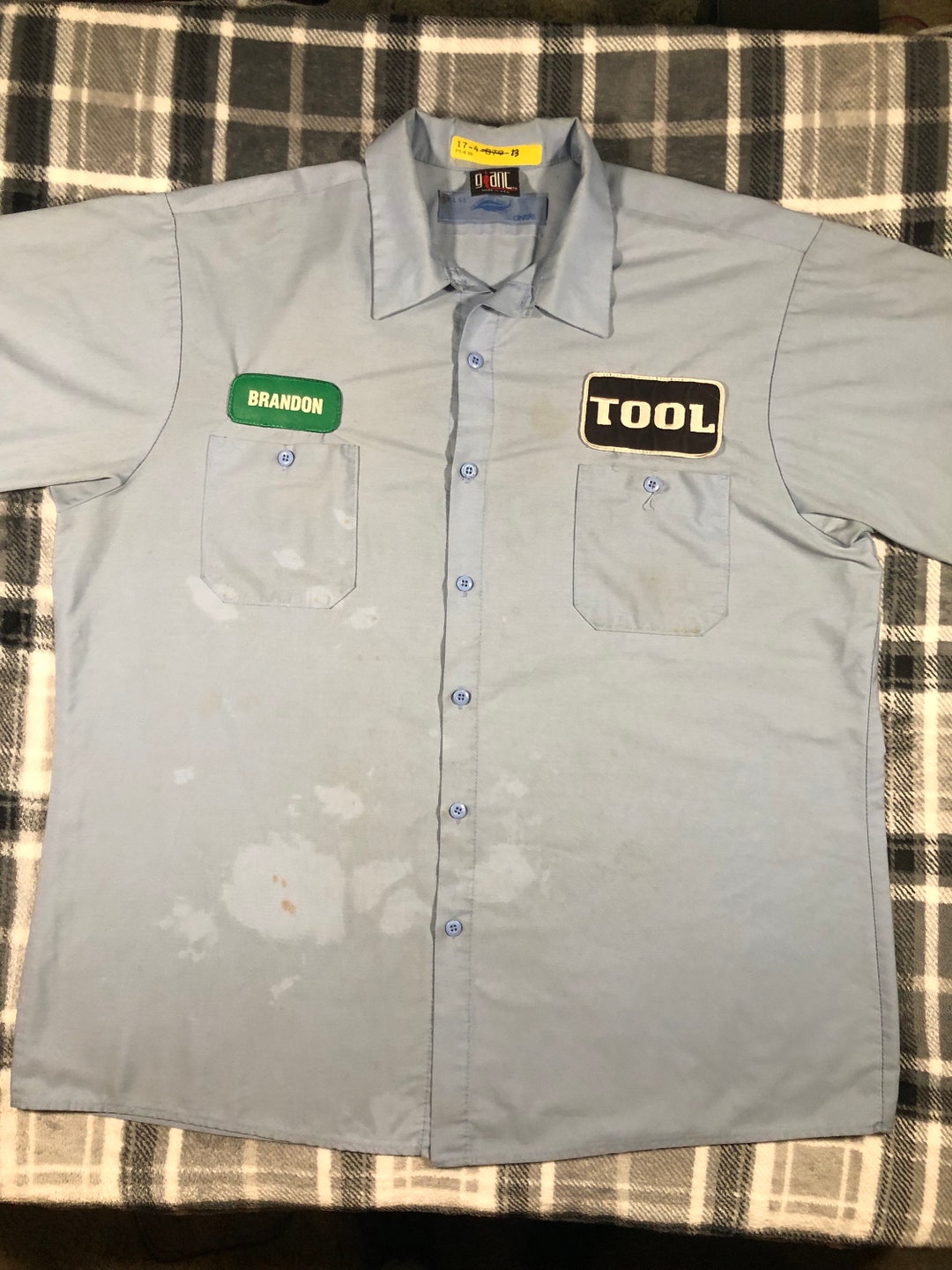 Tool Vintage 90s Metal Hard Rock Band Giant Tag Distressed Rare Work ...