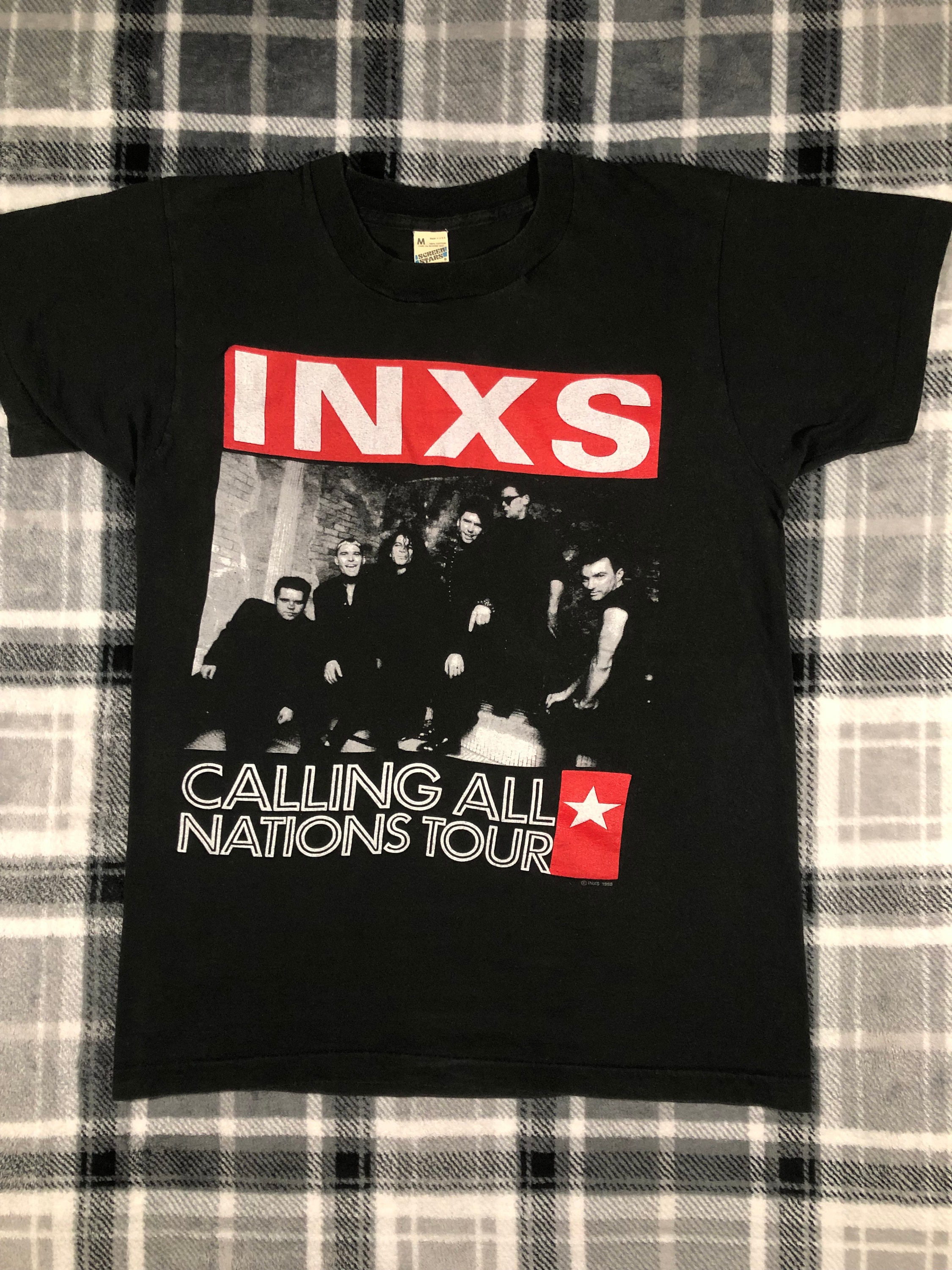 INXS Vintage 80s Calling All Nations Tour 1988 Australian Rock Band ...
