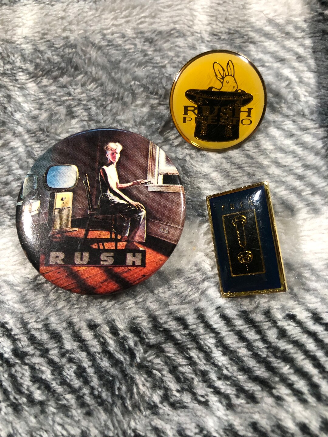 Rush Vintage 80s Rock Band Concert Tour Merch Pin Pinback Button - Etsy