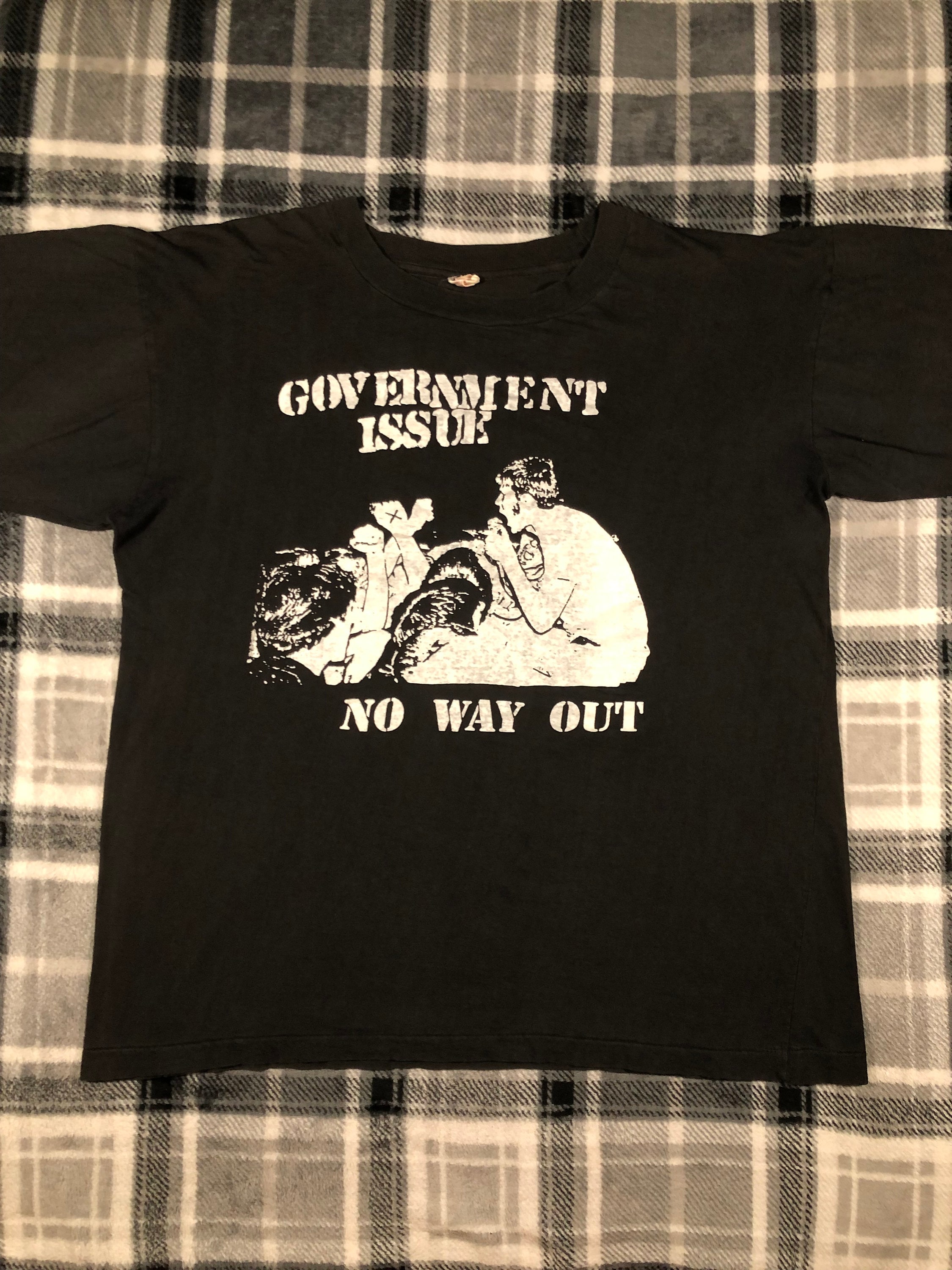 Government Issue Vintage 80s Hardcore Punk Rock Band Single Stitch T ...