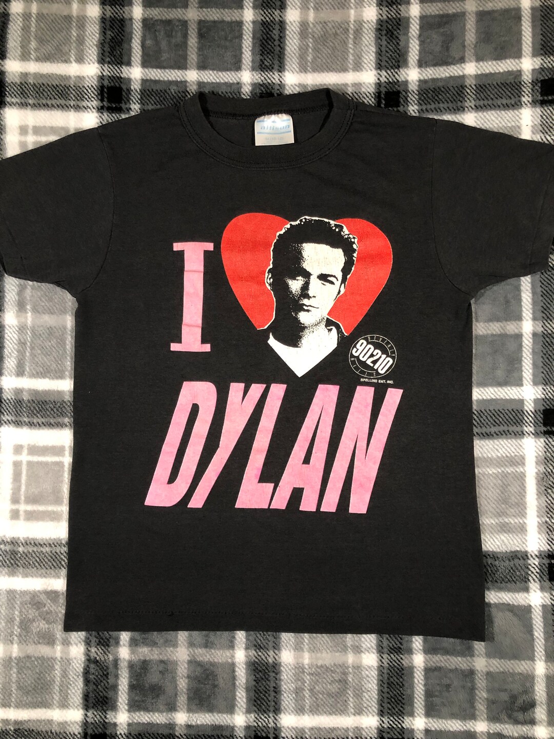 Vintage 90s 90210 Dylan Mckay Luke Perry TV Show Single Stitch T Shirt ...