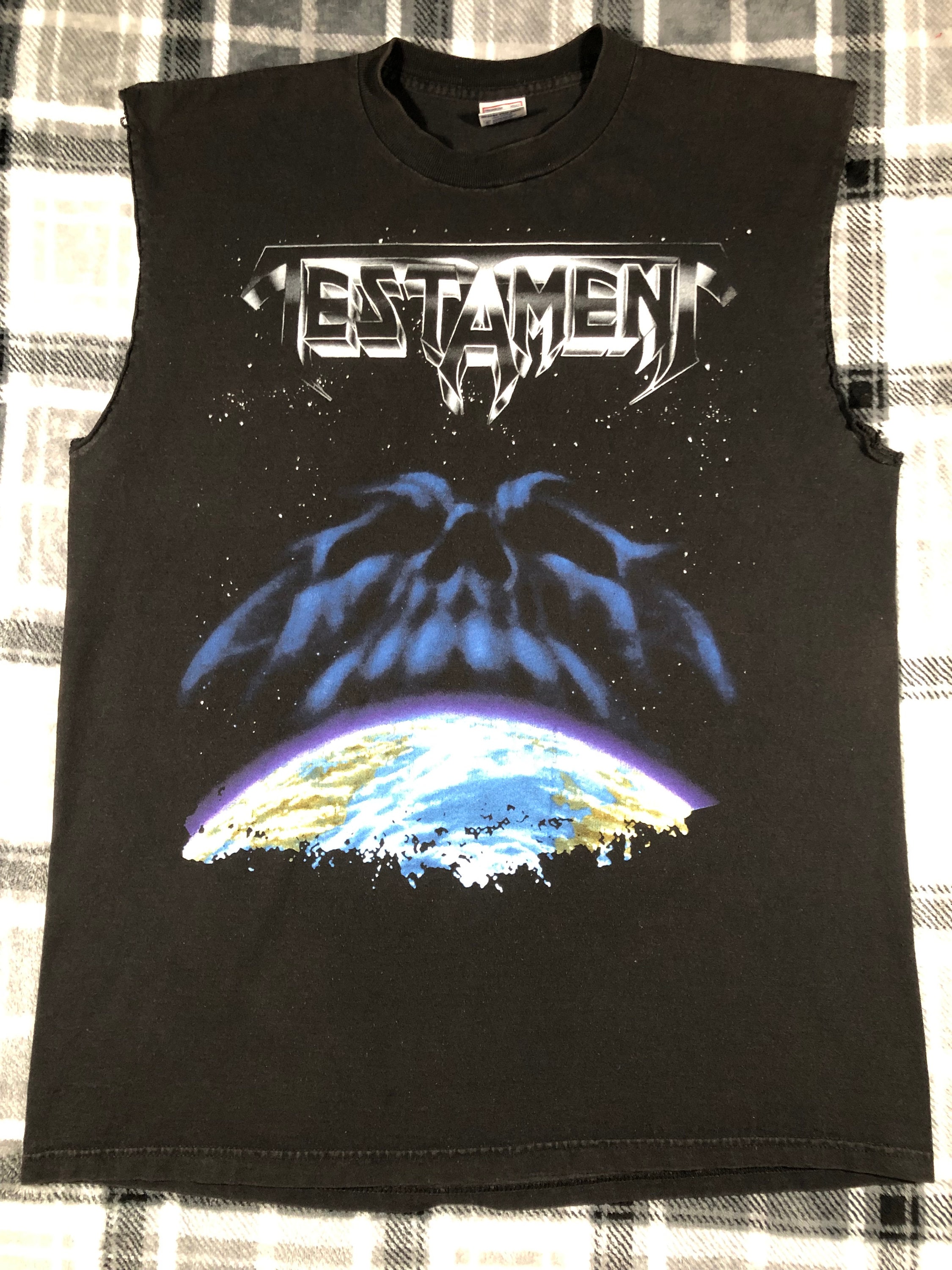 Testament Vintage the New Order Thrash Metal Band Album Distressed T ...