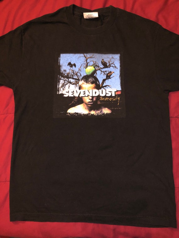 Vintage Sevendust Nu Metal Concert Tour Band Tee Blac… - Gem
