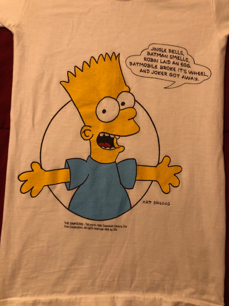 The Simpsons Vintage 90s Bart Simpson Classic Cartoon - Etsy