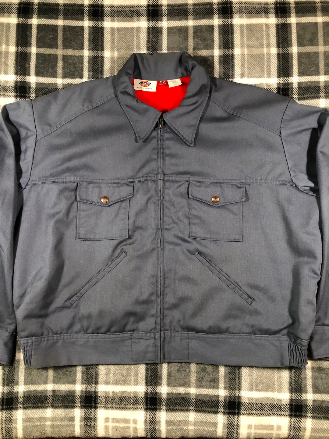 Vintage Dickies Mechanics Work Jacket Red Lining Distressed - Etsy