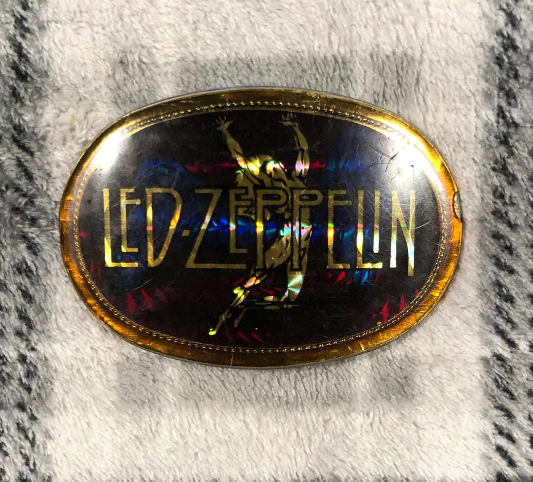 Led Zeppelin - Vintage 70s - Hard Rock Band Belt Buckle - Etsy