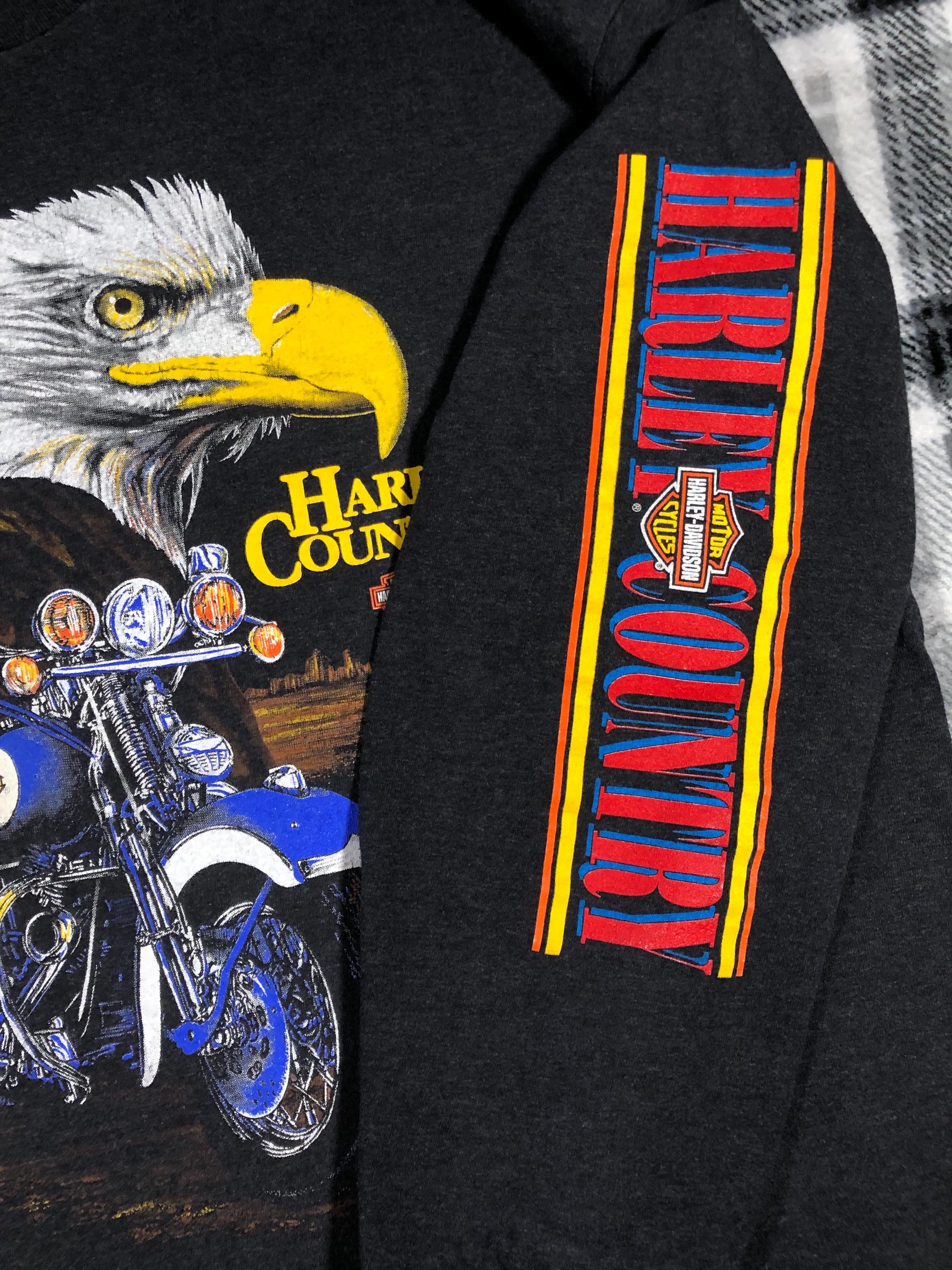 Vintage 80s - Harley Davidson Motorcycles - Eagle - Biker Vintage 80s - Harley Davidson Motorcycles - Eagle - Biker