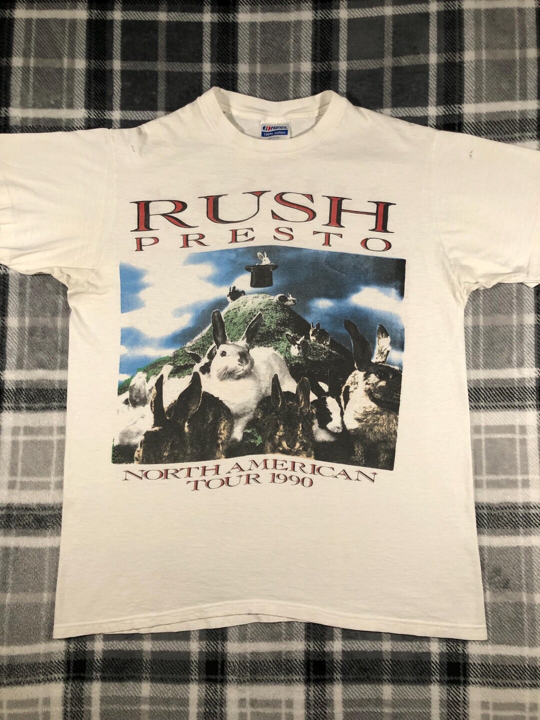 Rush Vintage 90s Presto Tour 1990 Progressive Rock Band Concert Single Stitch T Shirt Size L - Etsy