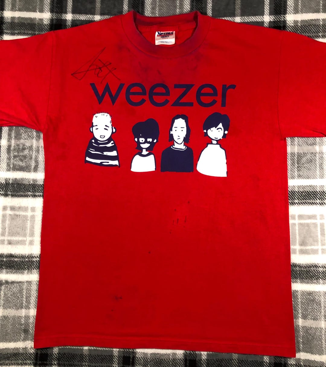 Weezer - Vintage - Signed Autographed Alternative Rock Band T Shirt ...