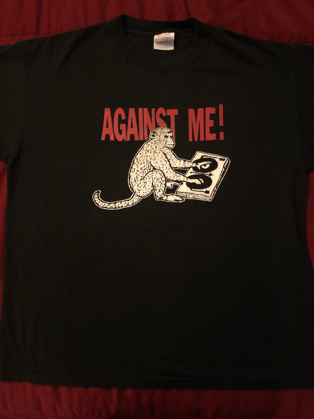 Against Me Vintage Y2K Punk Rock Band Concert Tour T Shirt Size L - Etsy