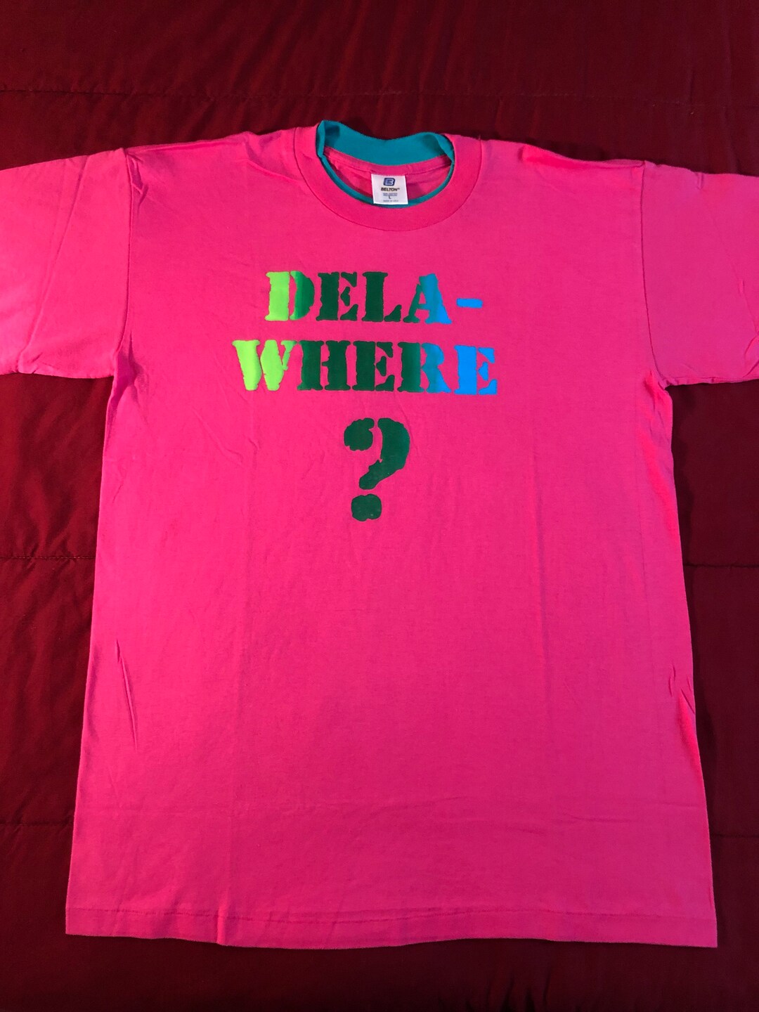 Vintage 80s Dela-where Delaware State Classic Made in USA Single Stitch ...