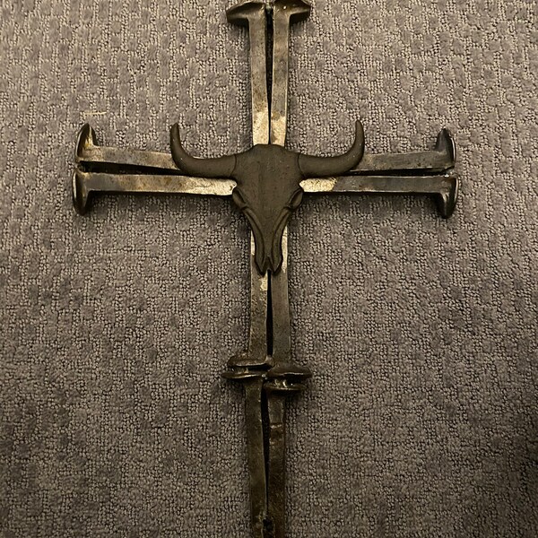 Railroad Spike Cross - Etsy