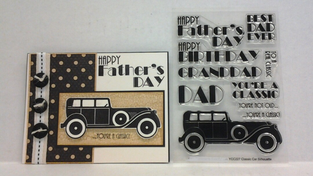Father's Day & Granddad Clear Stamp Sets - Etsy
