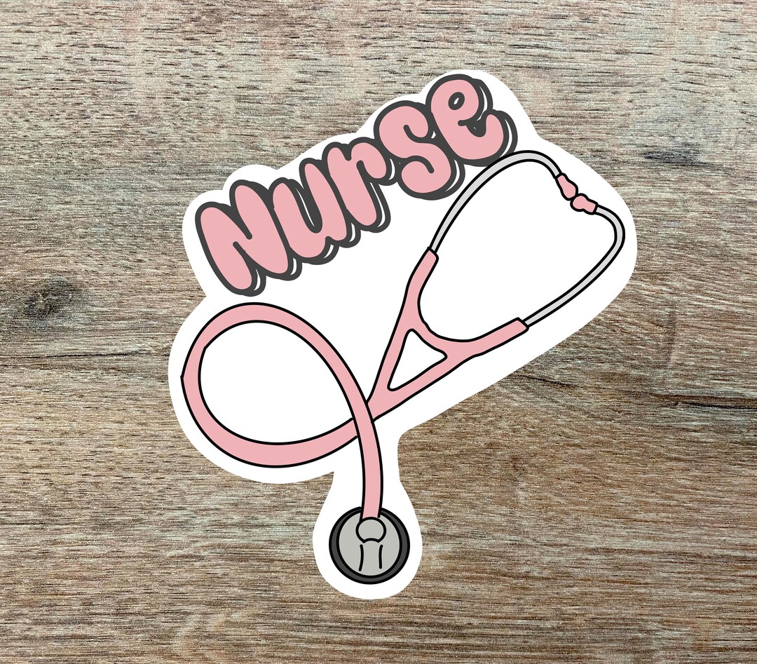 Nurse RN Stethoscope Sticker - Etsy