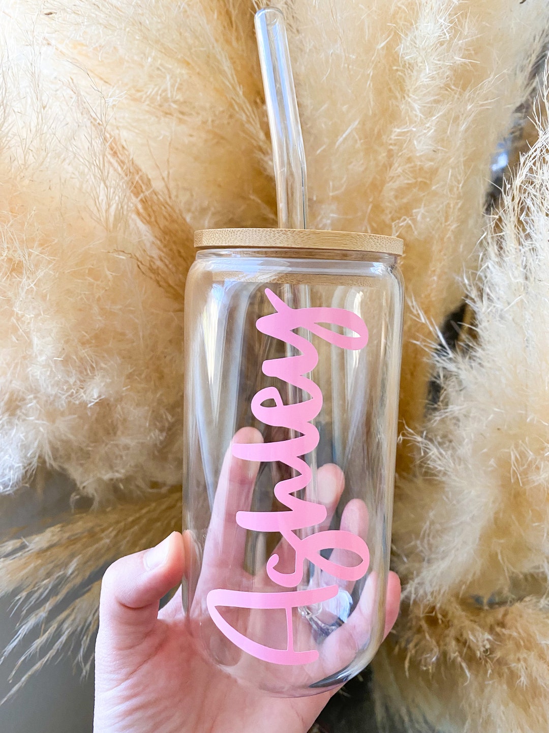 Personalized Name Glass Cup - Etsy