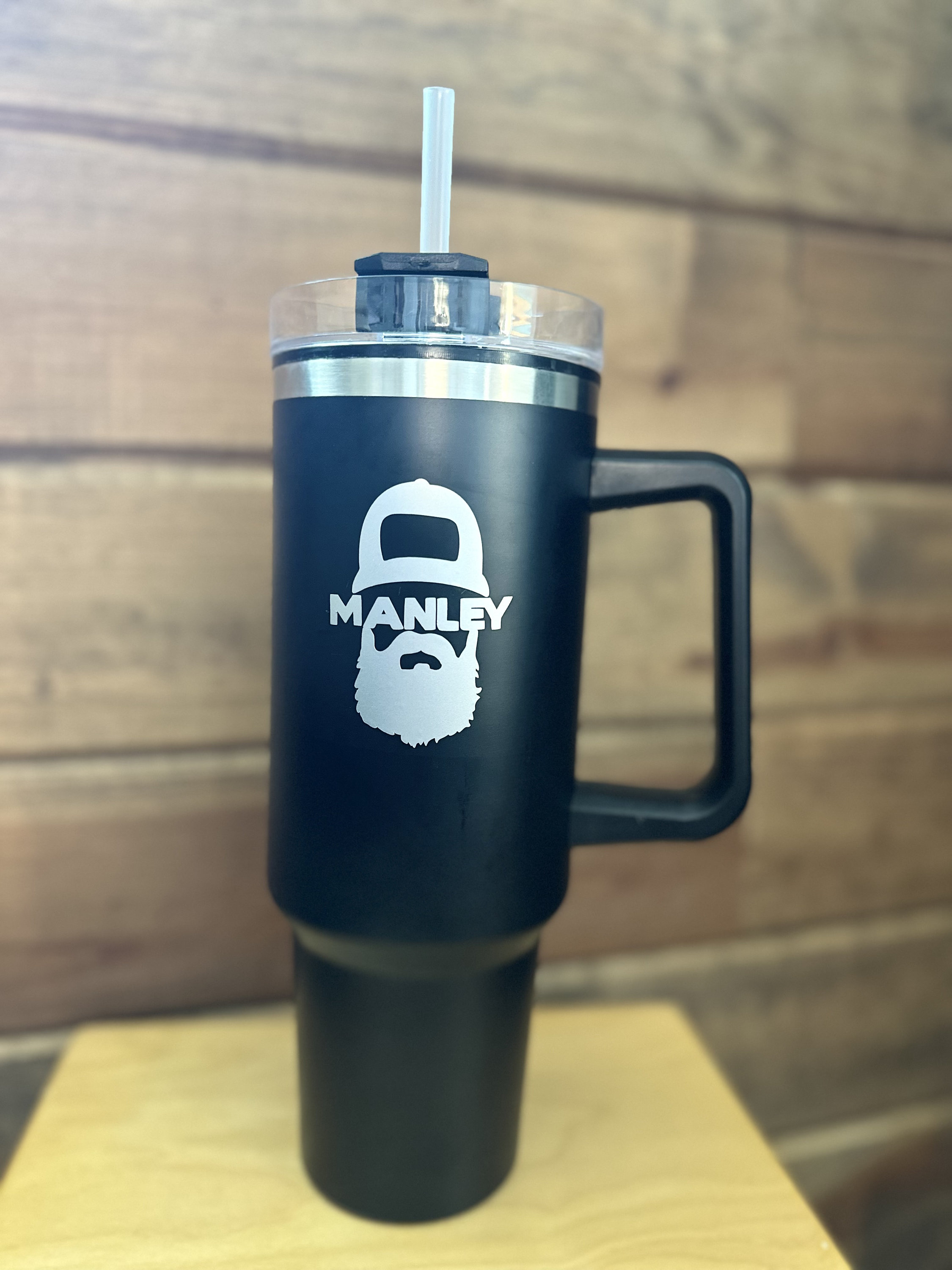 Manley Stainless Steel Black Tumblr Cup 40 Oz - Etsy