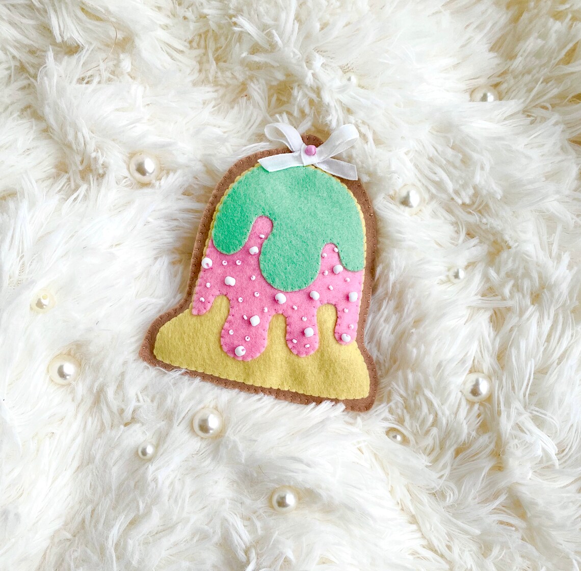 Christmas Felt Ornament, PDF Pattern, Christmas Tree Decoration ...