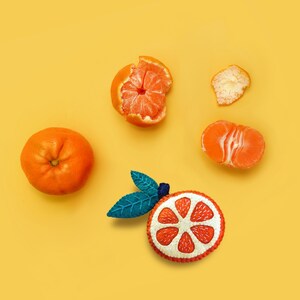 Felt Orange Ornament PDF Pattern, Cute Fridge Magnet, Kitchen ...