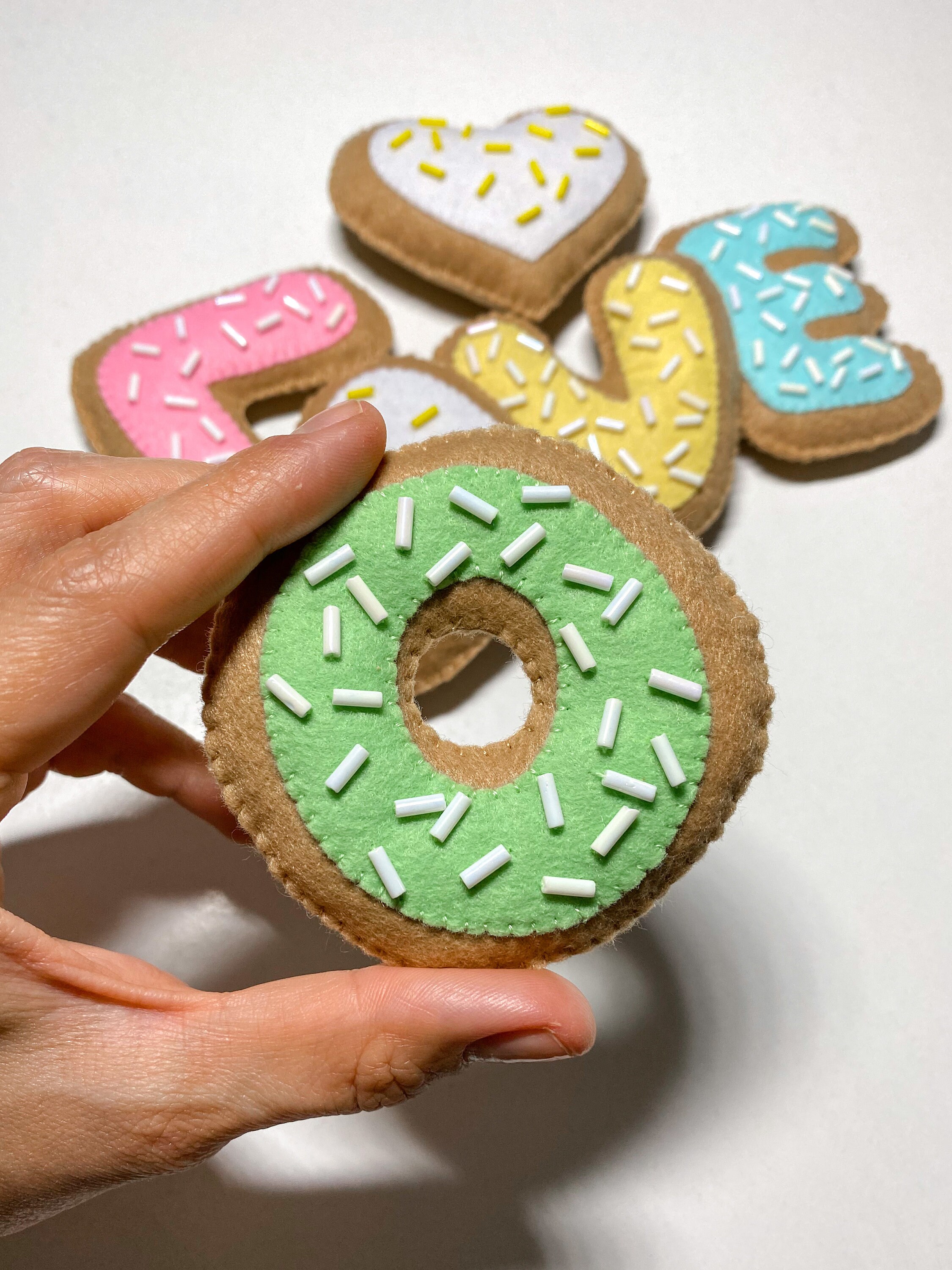 Felt Ornament Pattern PDF, Felt Letters PDF, Felt Garland Banner for ...