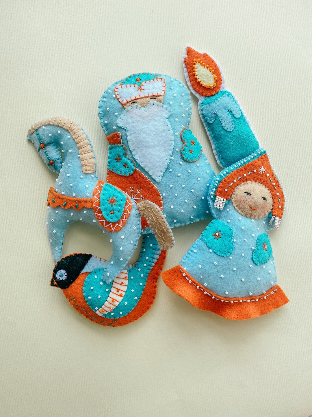 Christmas Felt Ornament PDF Pattern Christmas Tree - Etsy