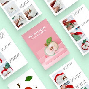 Felt Apple Ornament Pattern, PDF Pattern, Felt Apple, Felt Beaded ...