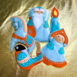 Christmas Felt Ornament PDF Pattern Christmas Tree - Etsy