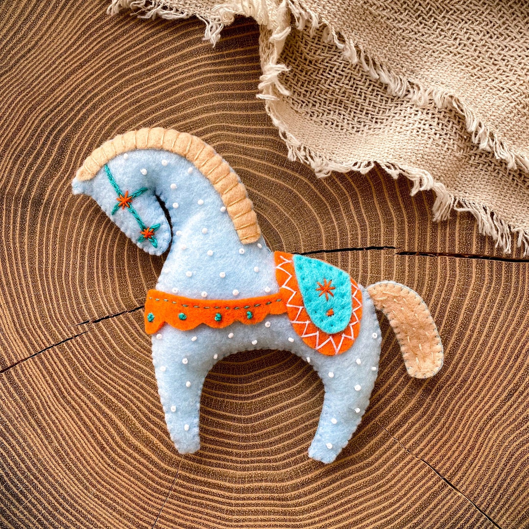 Felt Horse Pattern PDF, Felt Ornament Pattern, Felt Home Decor, Instant ...