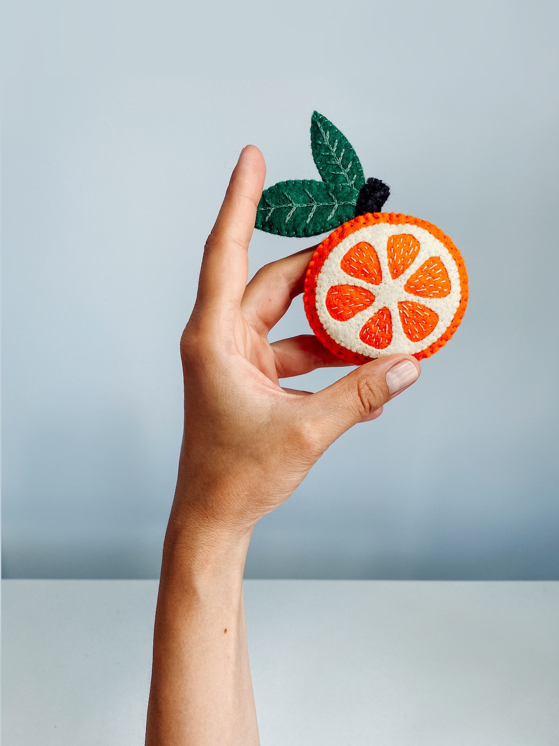 Felt Orange Ornament PDF Pattern, Cute Fridge Magnet, Kitchen ...