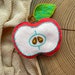 Felt Apple Ornament Pattern, PDF Pattern, Felt Apple, Felt Beaded ...