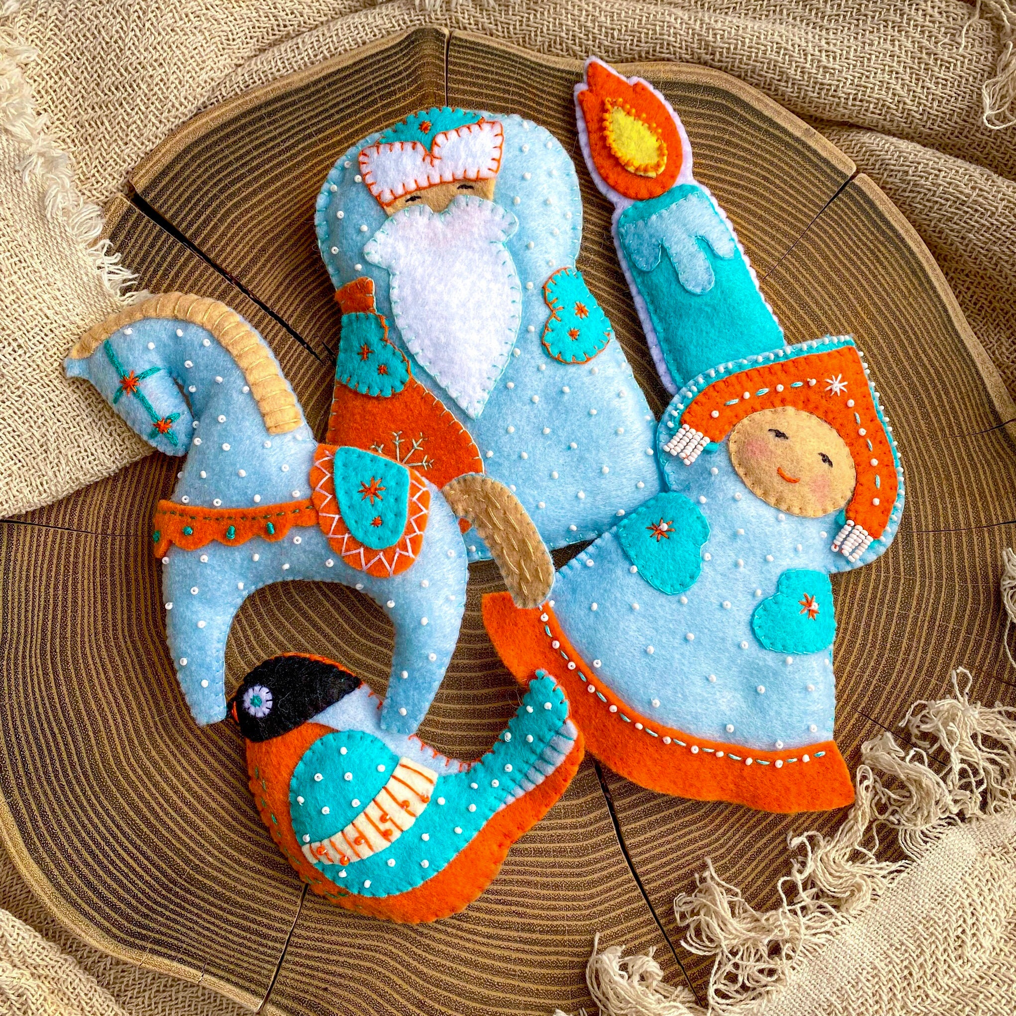 Christmas Felt Ornament PDF Pattern Christmas Tree - Etsy