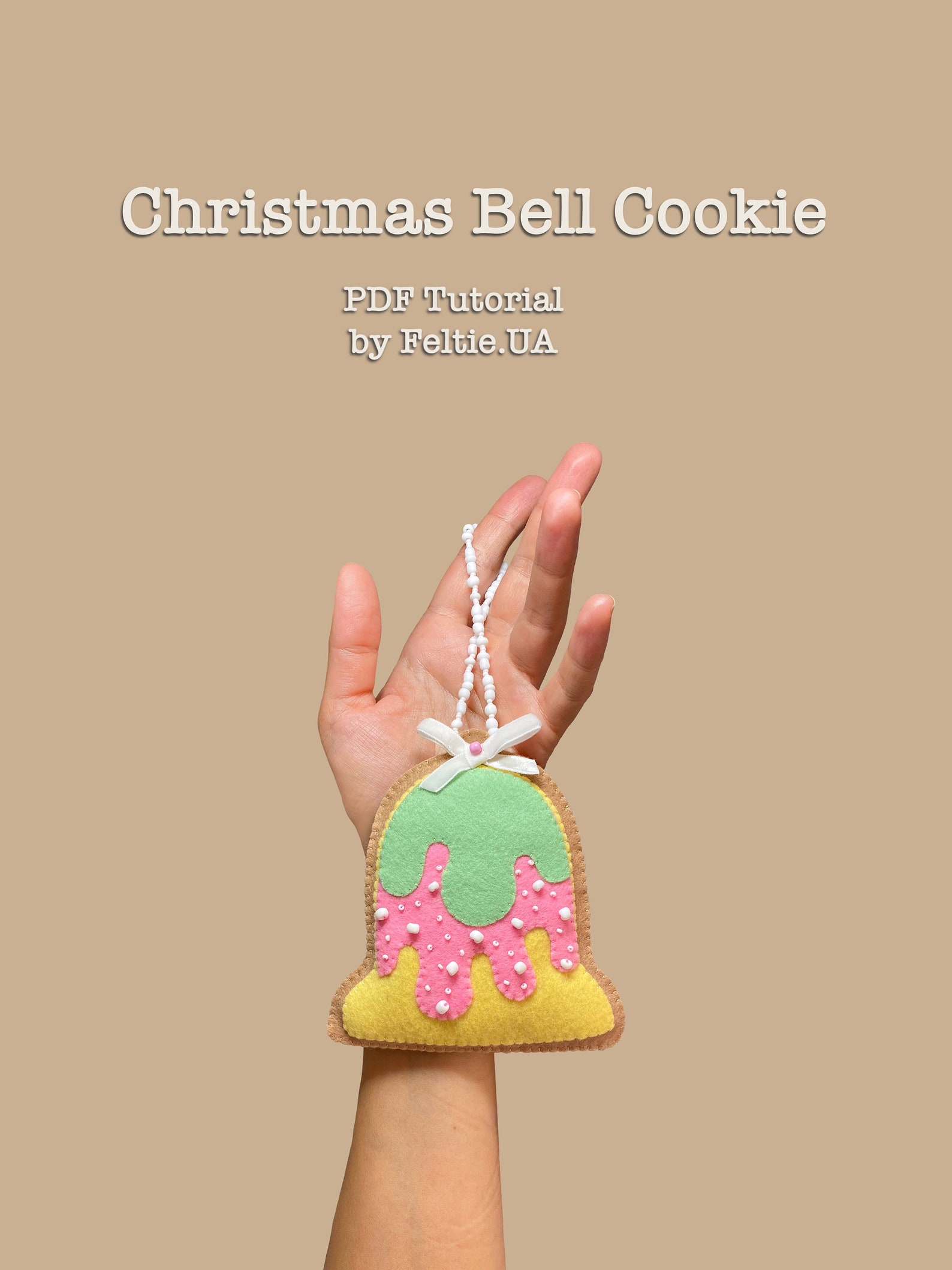 Christmas Felt Ornament, PDF Pattern, Christmas Tree Decoration ...