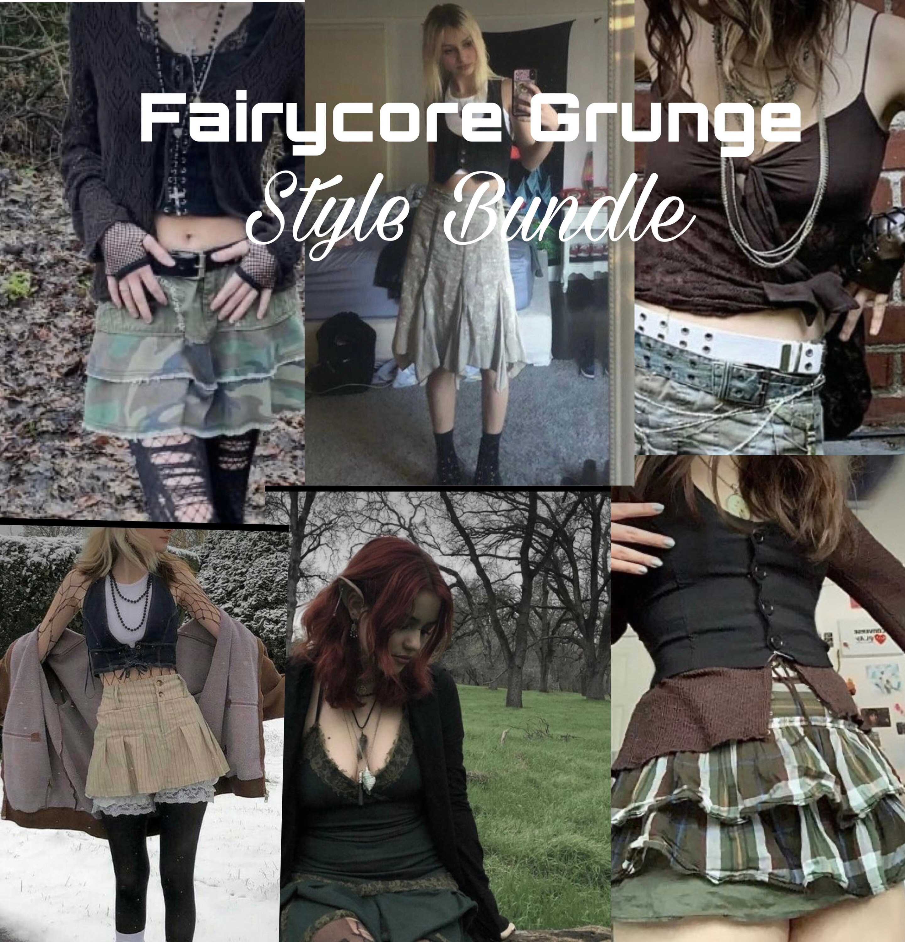 Fairycore Grunge Style Bundle | Etsy