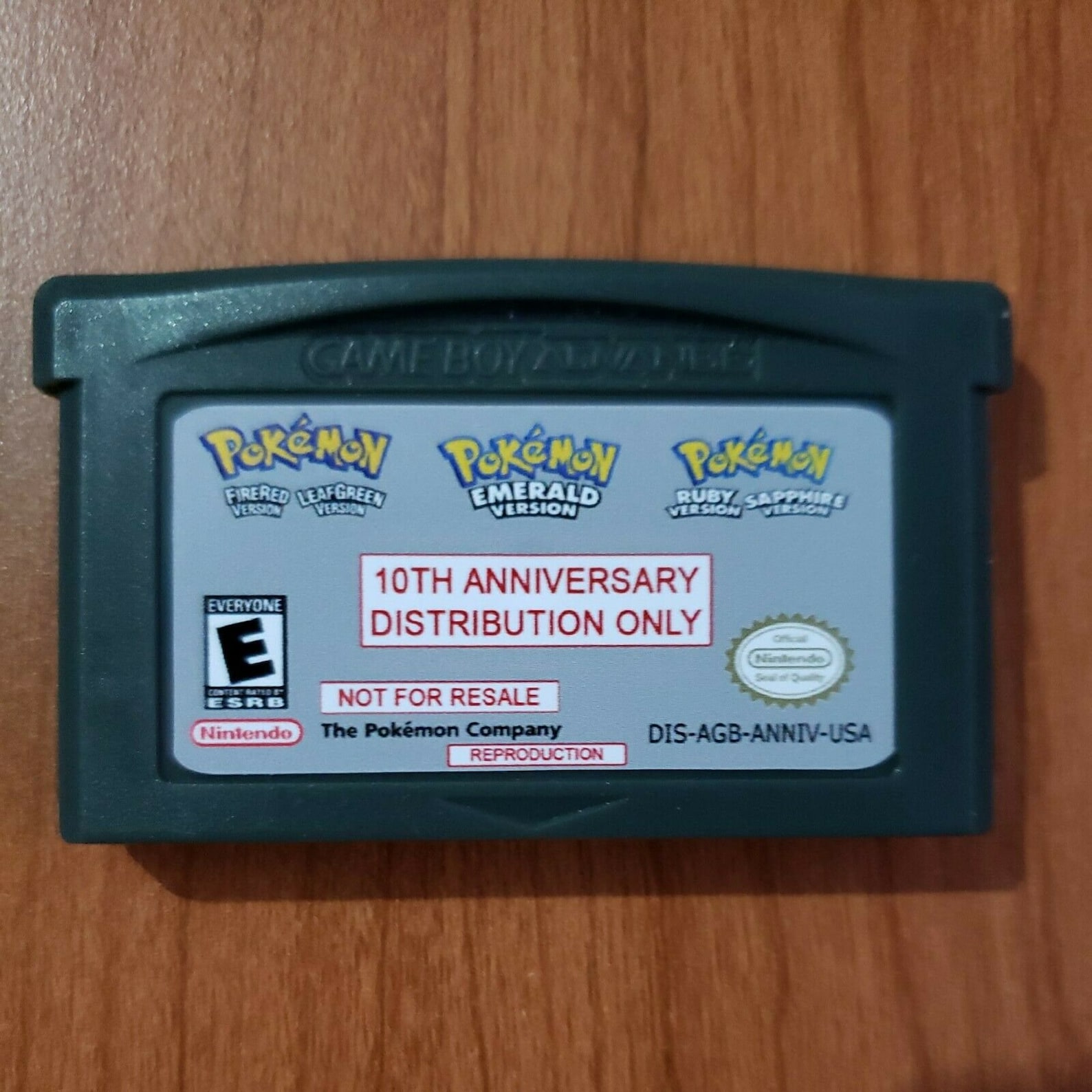 Pokemon Event Distribution GBA Cart 10th Anniversary | Etsy