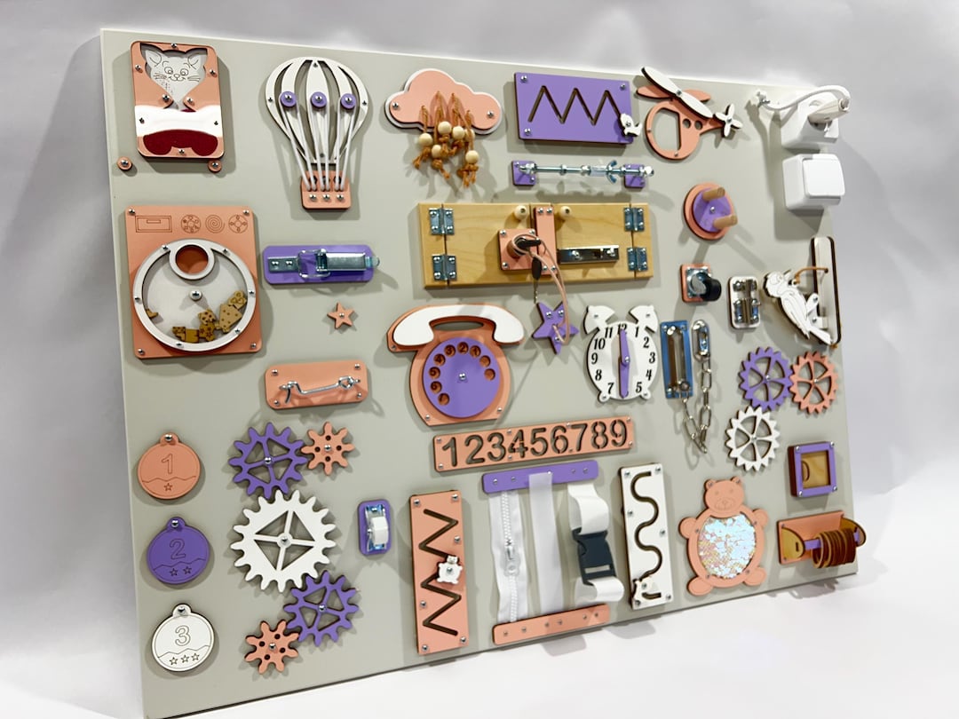 Large Wall Activity Board, Sensory Board and Montessori Board for ...