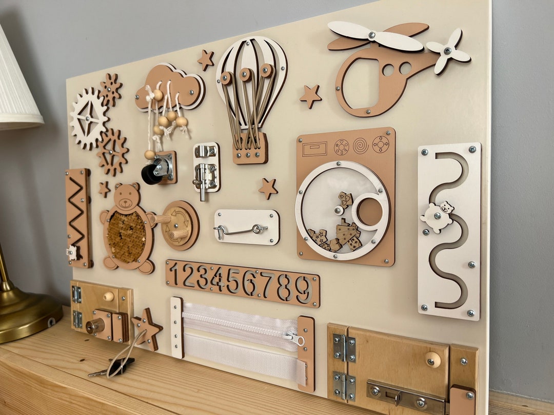 Busy Board for Toddler , Developing Board for Toddler Gift, Montessori ...